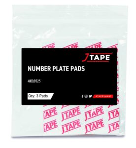 Using Double Sided Mounting Tape for Number Plates | JTAPE