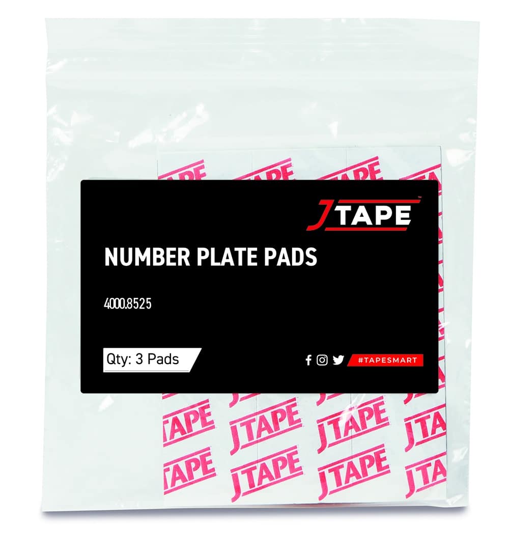 Using Double Sided Mounting Tape for Number Plates | JTAPE